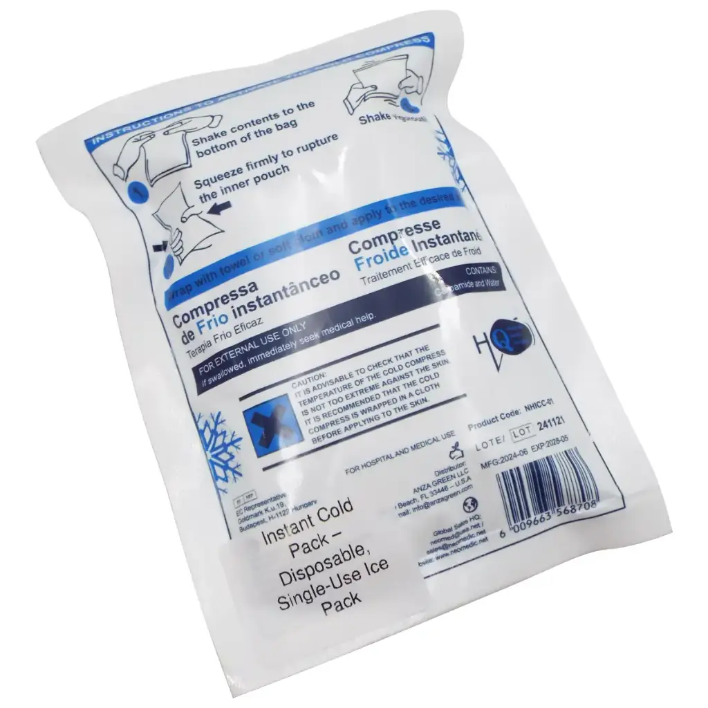 Instant Cold Pack – Disposable, Single-Use Ice Pack for First Aid
